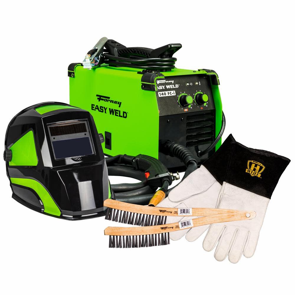 Forney Industries Easy Weld 140 FC-i Flux-Core Welder 120V 140A Bundle ...