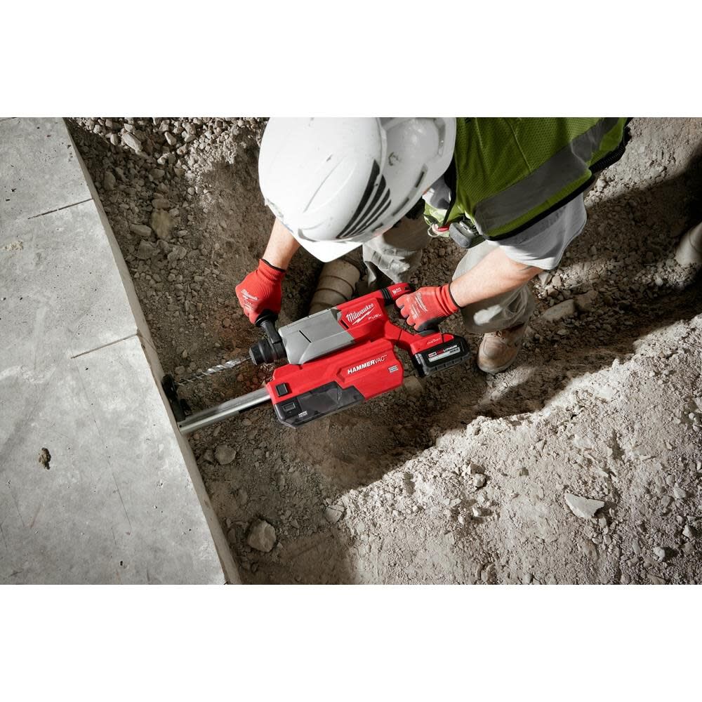 Milwaukee M18 FUEL HAMMERVAC 1 1/4inch Dedicated Dust Extractor 2916-DE ...