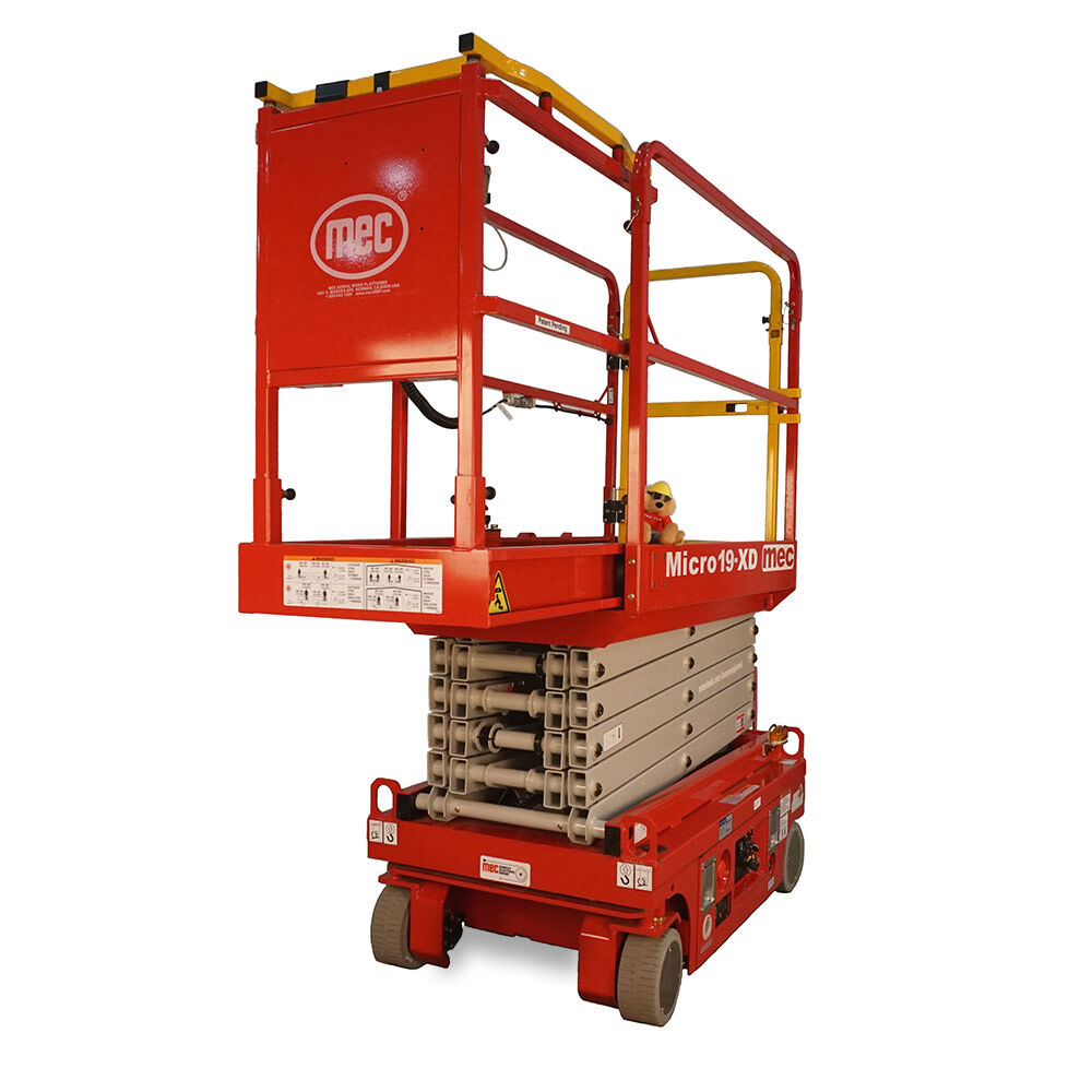 mec 19 Ft. Xtra-Deck Micro Slim Electric Scissor Lift MICRO 19-XD from ...