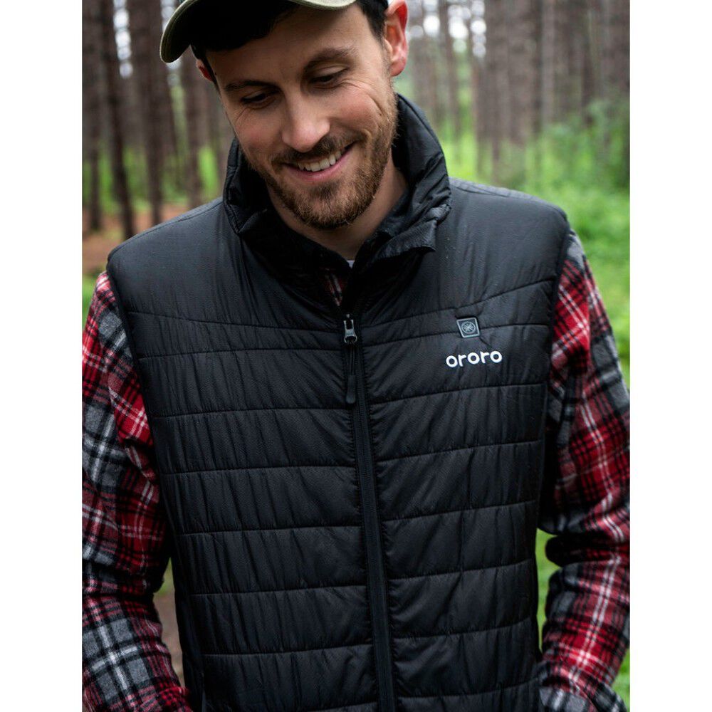 ORORO Mens Black Classic Heated Vest Kit XL MVC-41-0106-US - Acme Tools