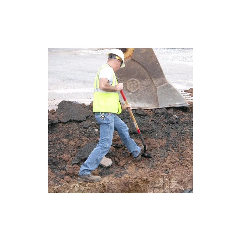 Razorback Razor Back Round Point Shovel with Wood Handle & Cushion Grip ...