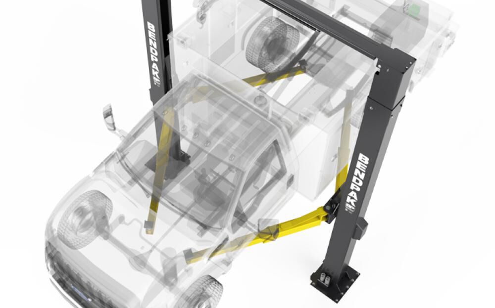 Bendpak XPR-12CL-192 Two Post Vehicle Lift with Clearfloor 12000 lbs ...