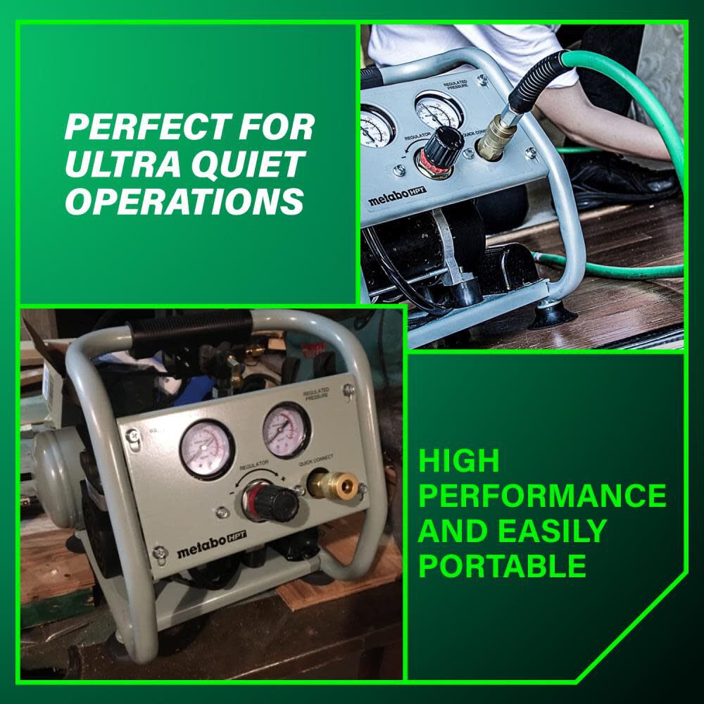 Metabo HPT 1 Gallon Quiet Compressor EC28MM from Metabo HPT - Acme Tools