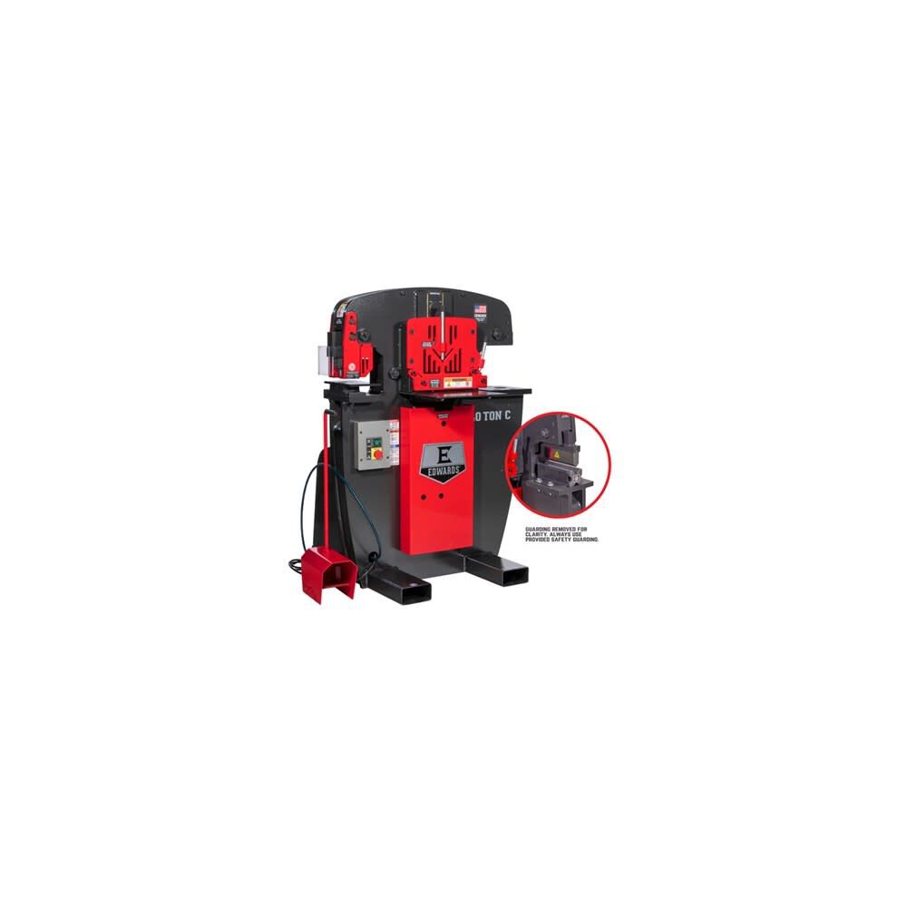 Edwards 115V 1 Phase 40 Ton C Ironworker with 8in Brake 40151022 - Acme ...