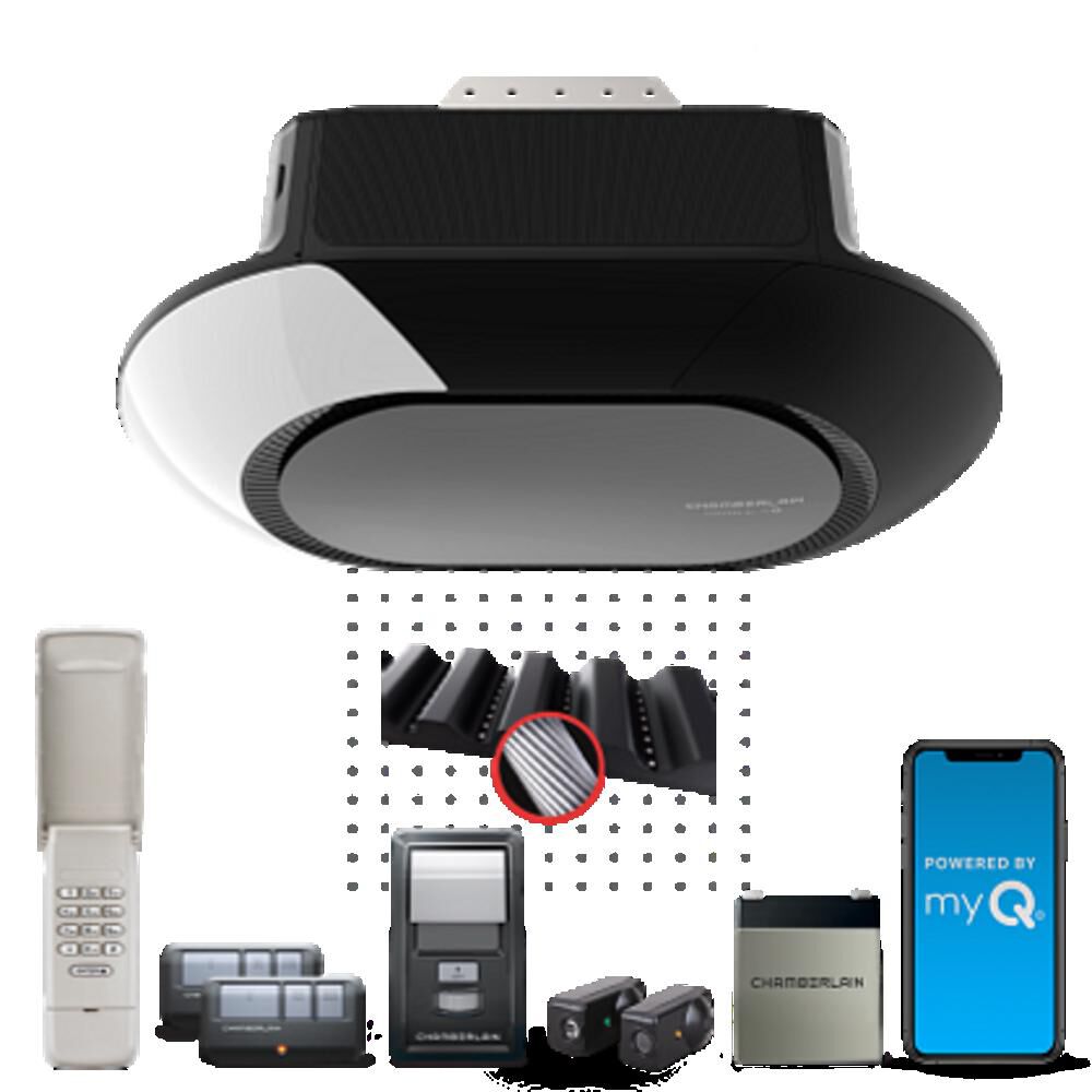 Chamberlain 3/4 HP Wi Fi Quiet Belt Drive Garage Door Opener with ...
