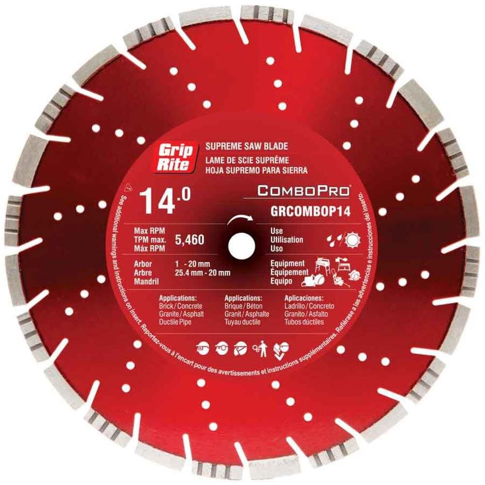 Grip Rite 14-in Wet or Dry Segmented Diamond Circular Saw Blade ...