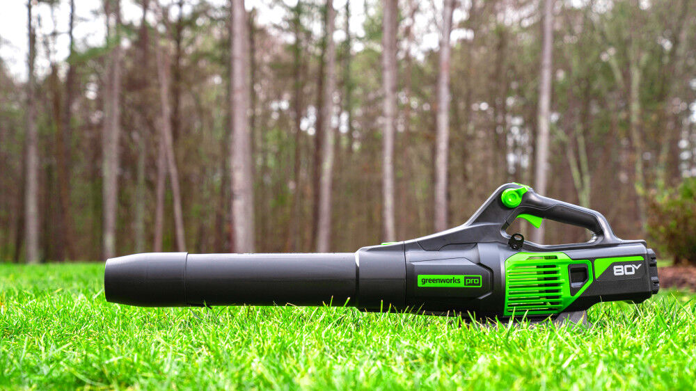 Greenworks 80V String Trimmer & Axial Blower Combo Kit with 2.5Ah Rapid ...