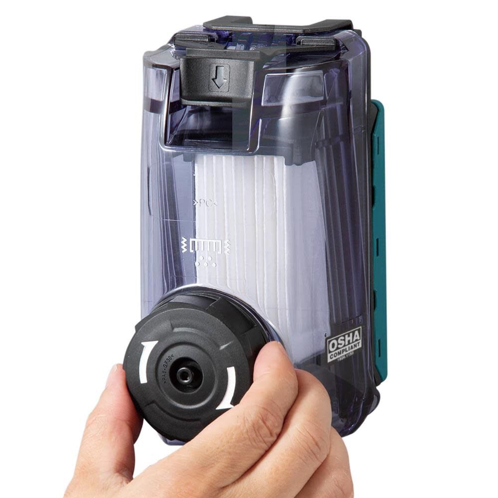 Makita Dust Extractor Attachment with HEPA Filter Cleaning Mechanism ...