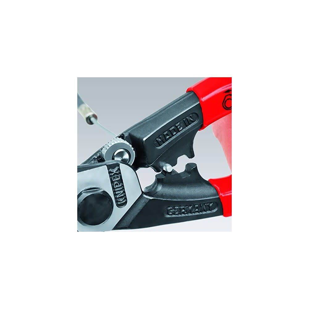 Knipex Wire Rope Cutter Forged 190mm 95 61 190 SBA from Knipex - Acme Tools