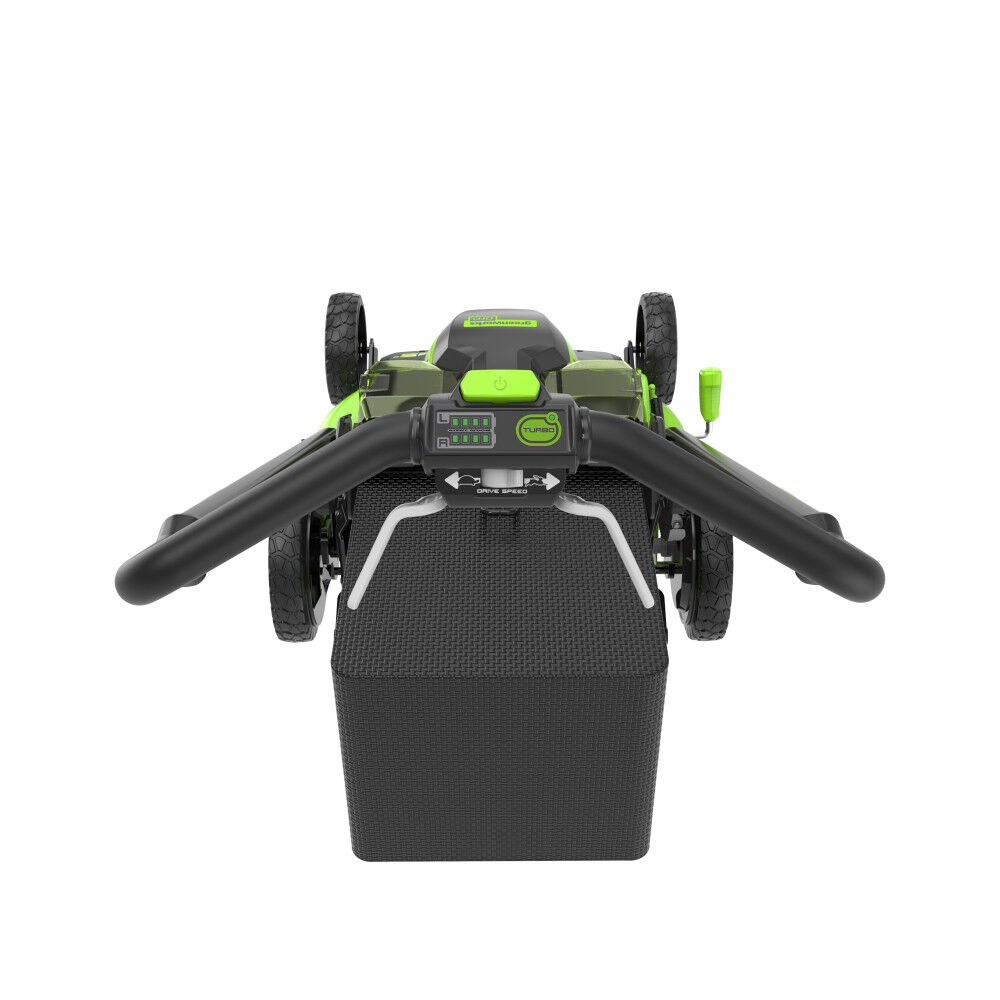 Greenworks 80V 25in Cordless Dual Blade Self Propelled Lawn Mower Kit ...