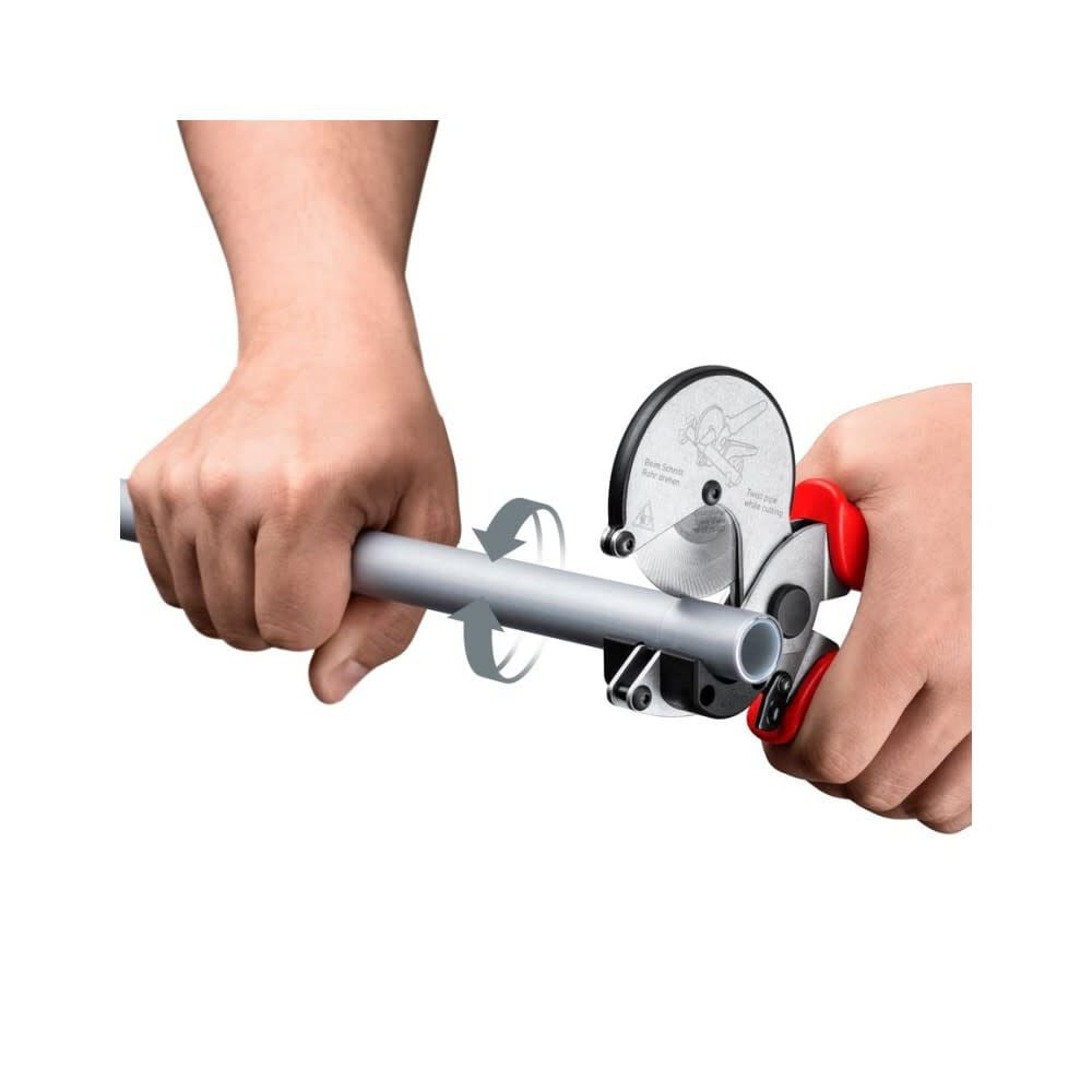 Knipex 8-1/4 in Red/Blue Galvanized Composite Pipe Cutter 90 25 25 ...