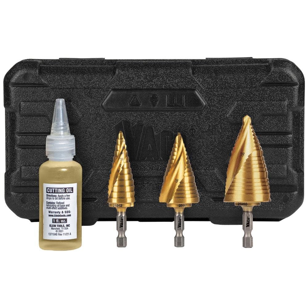 Klein Tools Electricians Step Drill Bit Set 25951 - Acme Tools