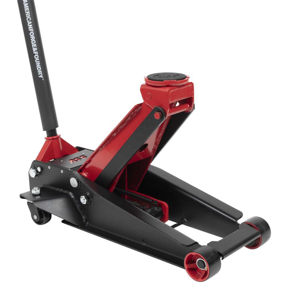 American Forge 3.5 Ton Lighting Lift Heavy Duty Floor Jack 2pc Handle ...