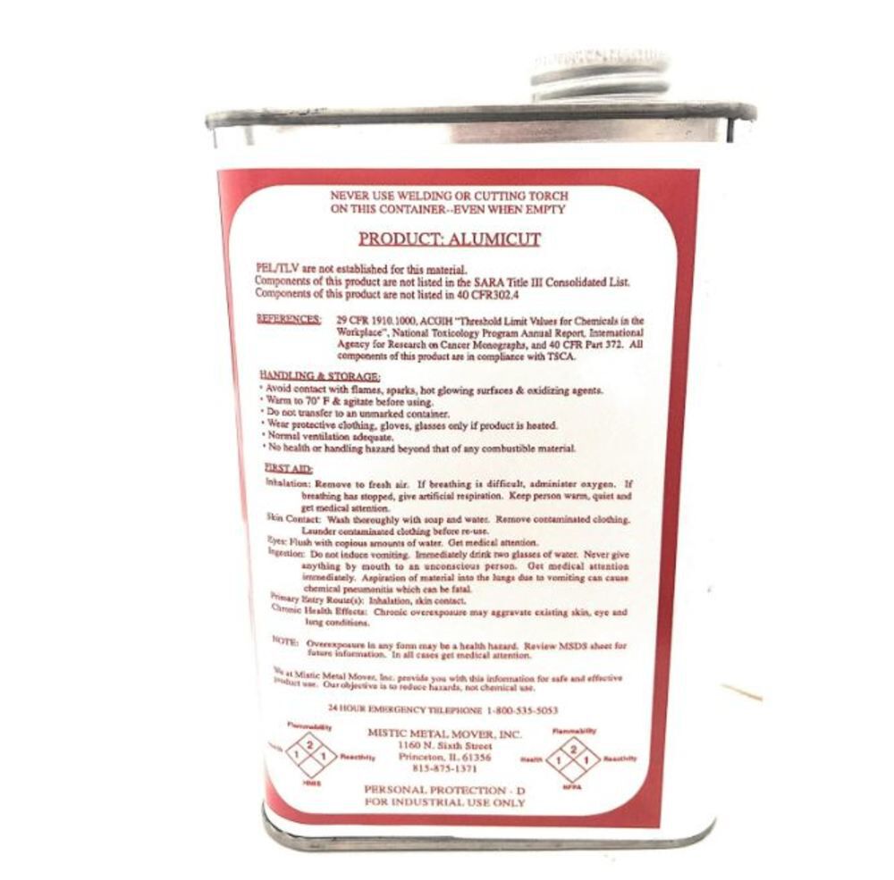 Mistic Metal Mover 1 Pt Cutting Fluid and Penetrant ALUMICUT - Acme Tools
