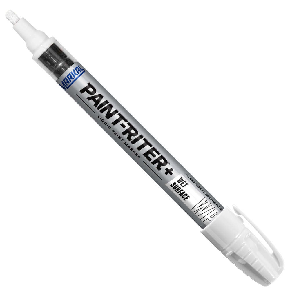 Markal Paint-Riter+ White Wet Surface Liquid Paint Marker 096930 - Acme ...