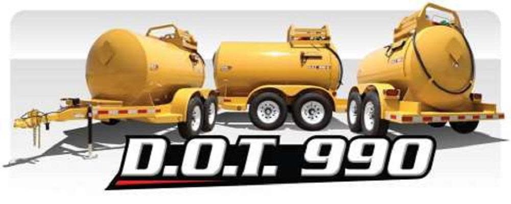 Leeagra 1000 Gallon D.O.T. Diesel Fuel Tank with Trailer - Yellow ...