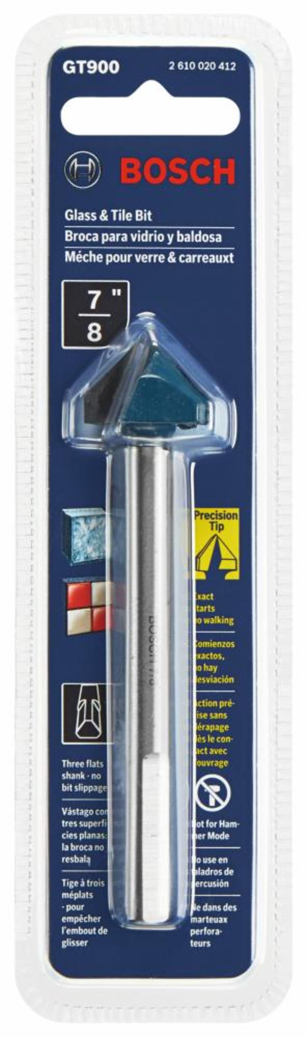 Bosch 7/8" Glass and Tile Bit GT900 - Acme Tools