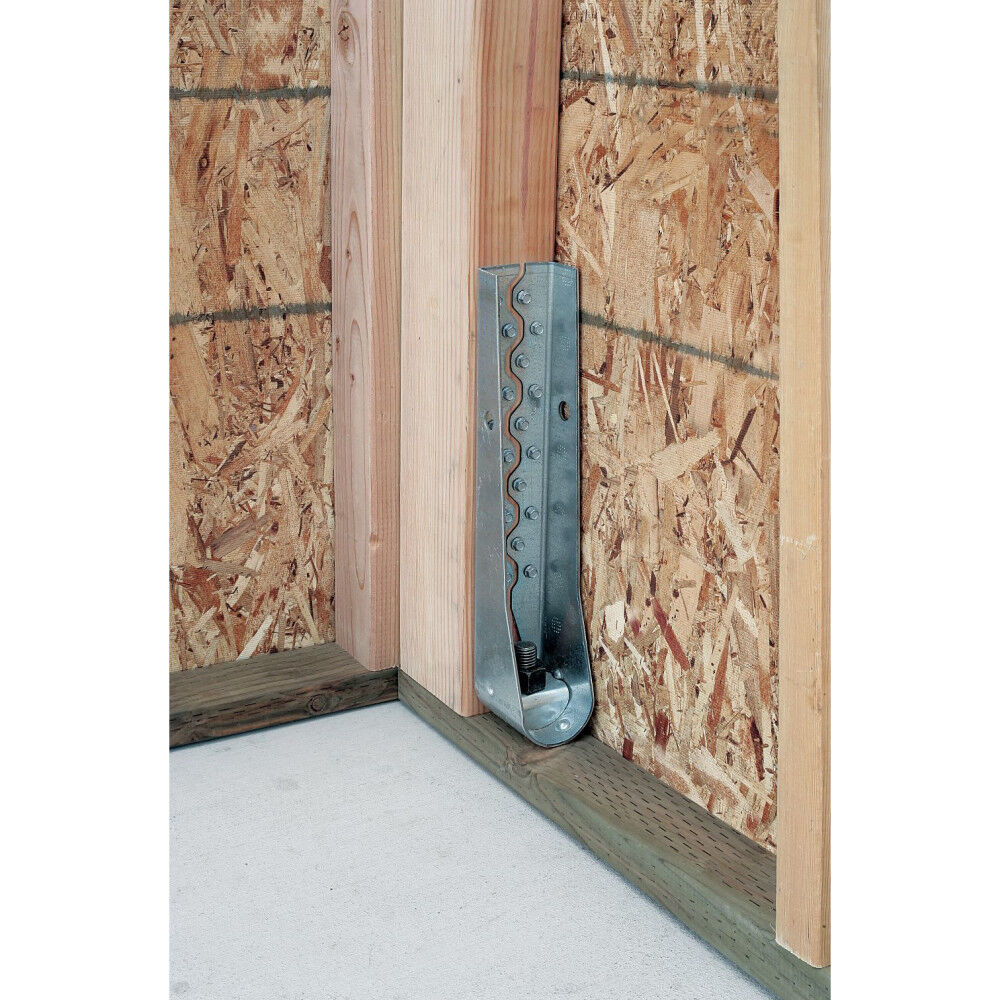 Simpson Strong-Tie 10 Gauge Galvanized Predeflected Holdown with 20ct ...