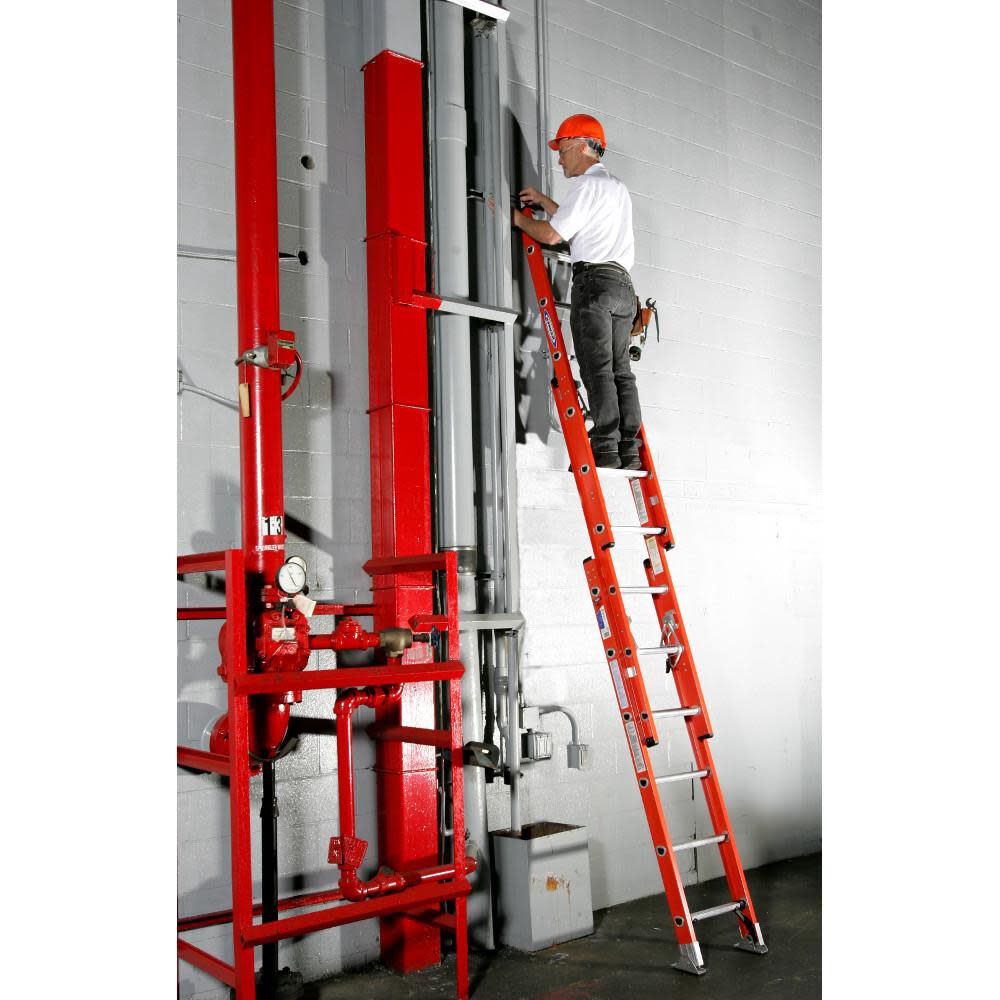 Werner 16 Ft. Type IA Fiberglass Compact Extension Ladder D6216-3 from ...