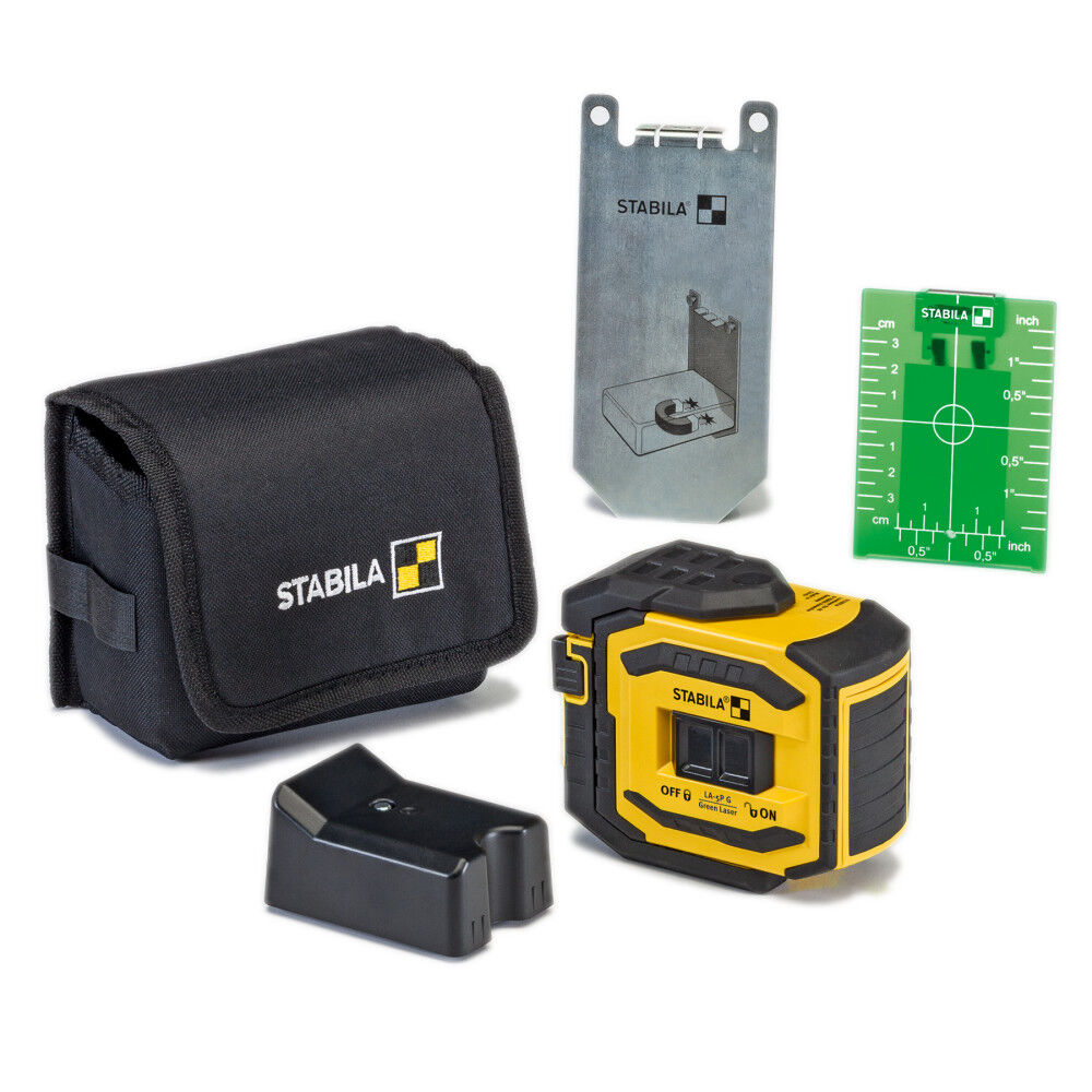 Stabila LA-5P Green 5 Point Laser Level Tool Set 03165 - Acme Tools