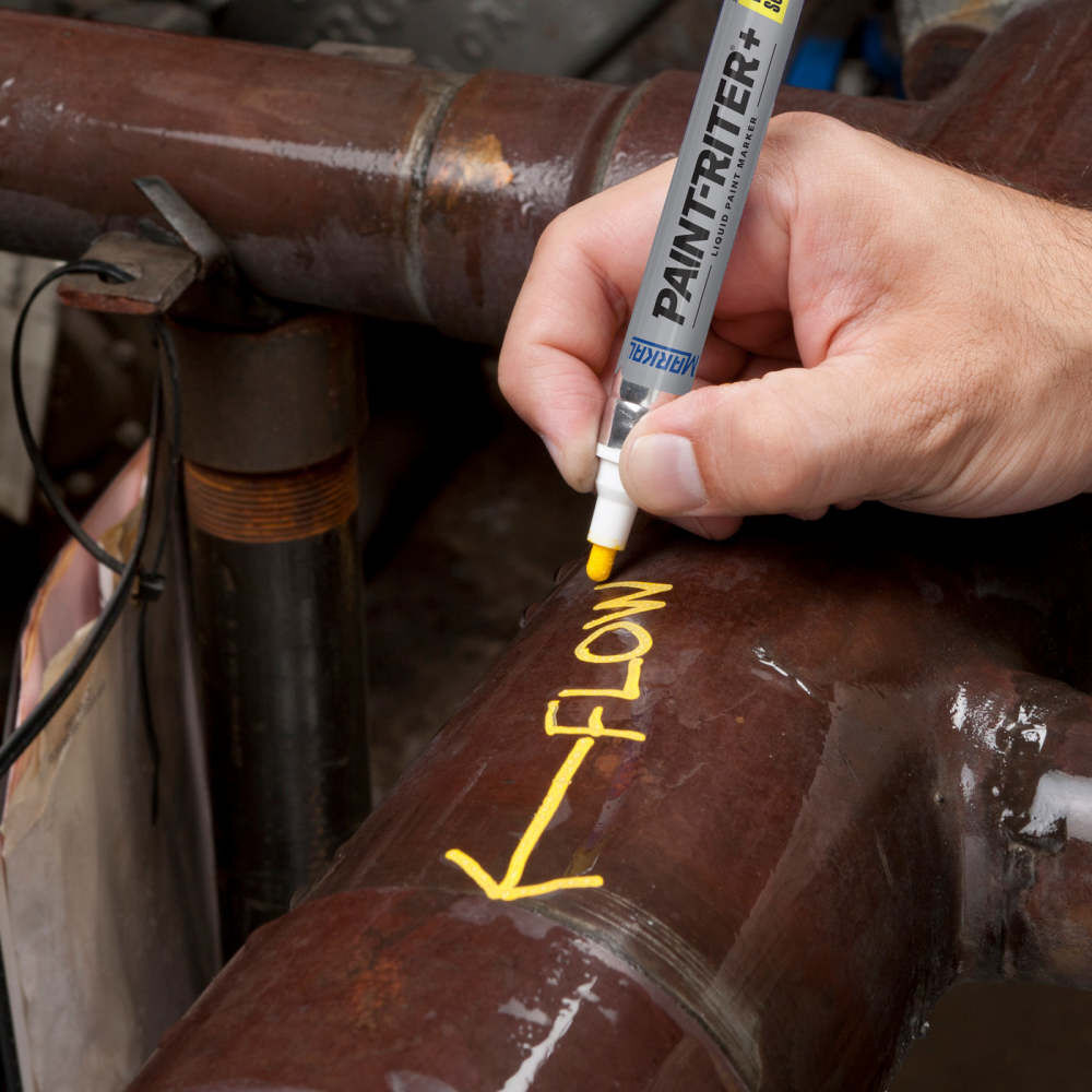 Markal Paint-Riter+ White Wet Surface Liquid Paint Marker 096930 - Acme ...