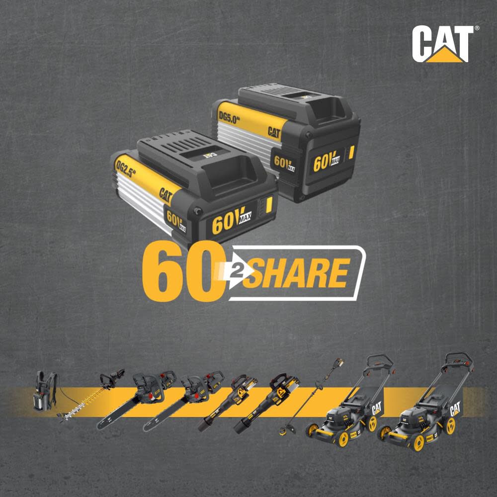 CAT DG610 60V 15in Brushless Line Trimmer with Dual Line Bump Feed Head ...
