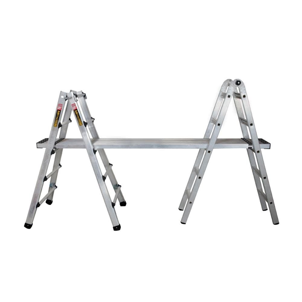 Metaltech 21ft Telescoping Multi-Position Ladder Aluminum Grade 1A E ...