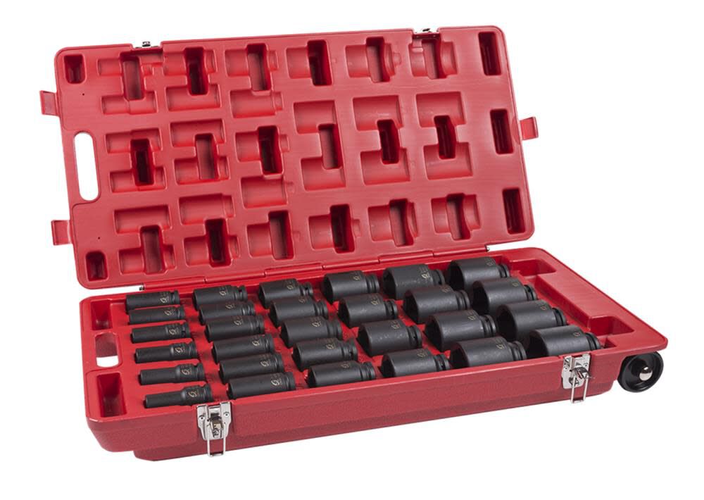 Sunex 3/4 In. Drive 29 pc. SAE Deep Impact Socket Set 4695 - Acme Tools