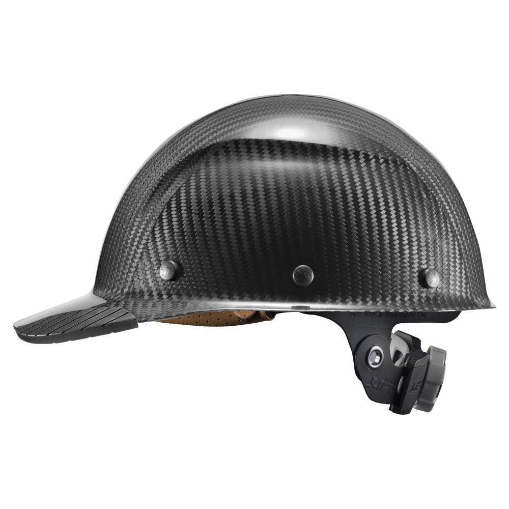 Lift Safety Hard Hat DAX Gloss Black Carbon Fiber Cap Style HDCC-17KG ...