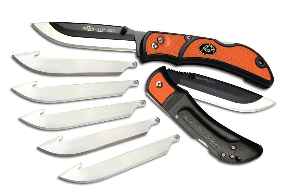 Outdoor Edge Razor Lite Knife EDC Orange RLB-30C - Acme Tools