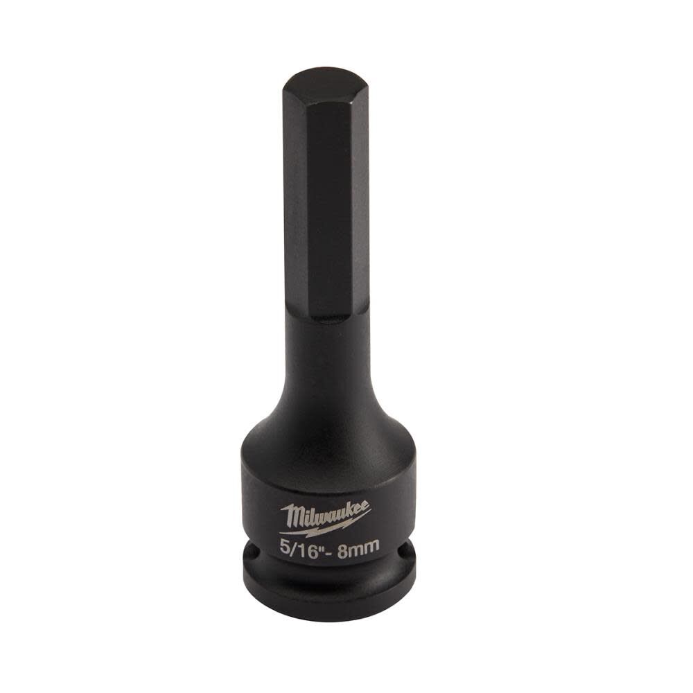 Milwaukee SHOCKWAVE Lineman's 3/8 in. Drive 5/16 in. - 8mm Hex Bit ...
