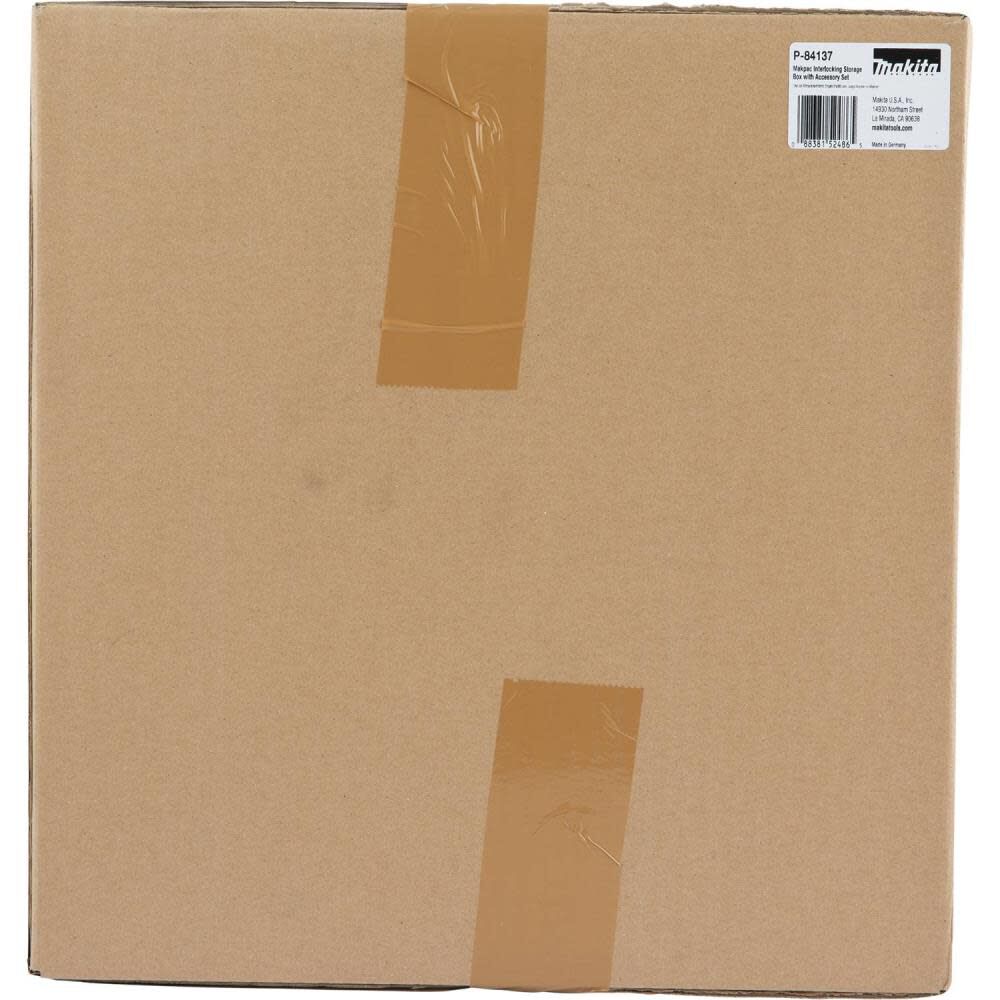 Makita MAKPAC Interlocking Storage Box with Inserts P-84137 from Makita ...