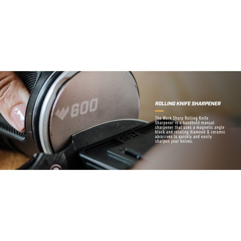 Work Sharp Manual Handheld Ergonomic Rolling Knife Sharpener WSKTNRKS ...