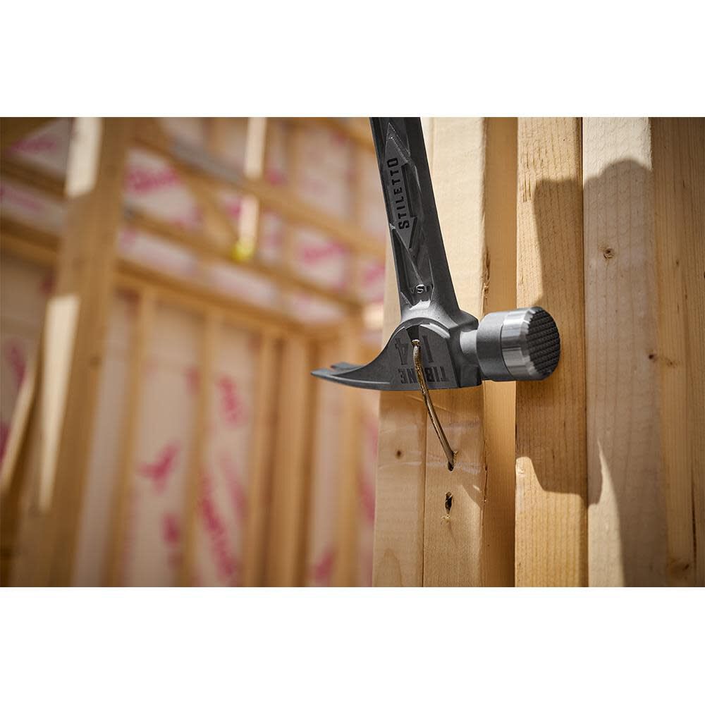 Stiletto TIBONE 14oz Milled/Curved Titanium Framing Hammer TIB14RMC ...