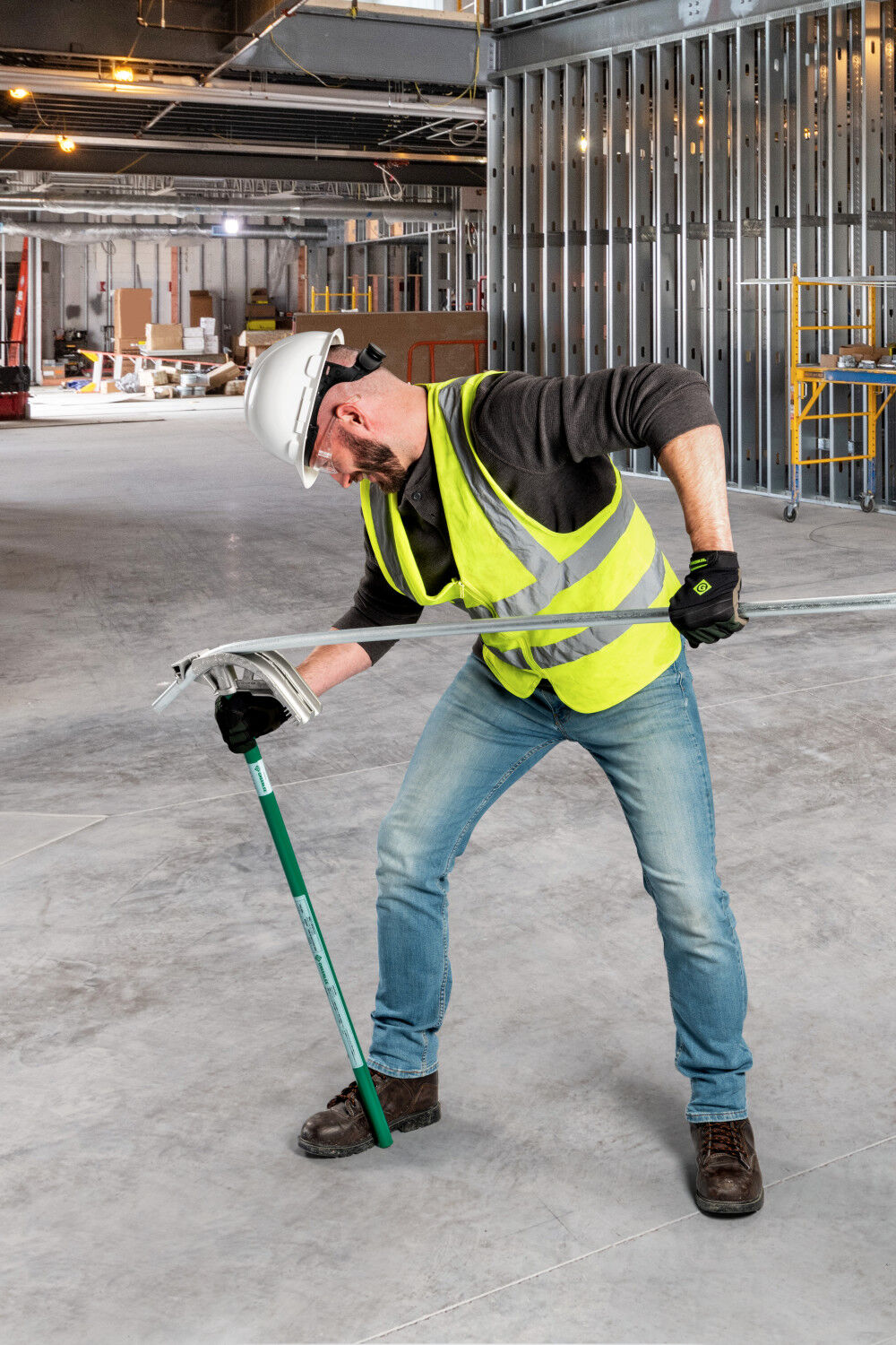 Greenlee Dual-Shoe Hand Bender with Handle, 1/2 inch EMT, Rigid, and ...