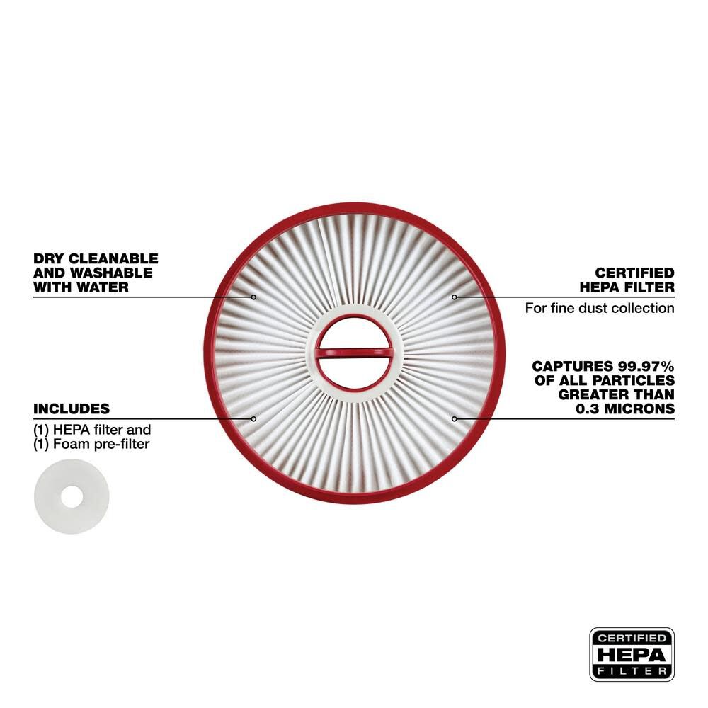 Milwaukee M18 FUEL Compact Vacuum Filter 49-90-2012 - Acme Tools