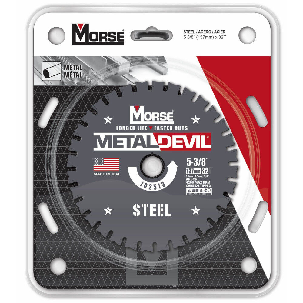 MK Morse 5 3/8in 32 Tooth Metal Devil Steel Circular Saw Blade 102513 ...