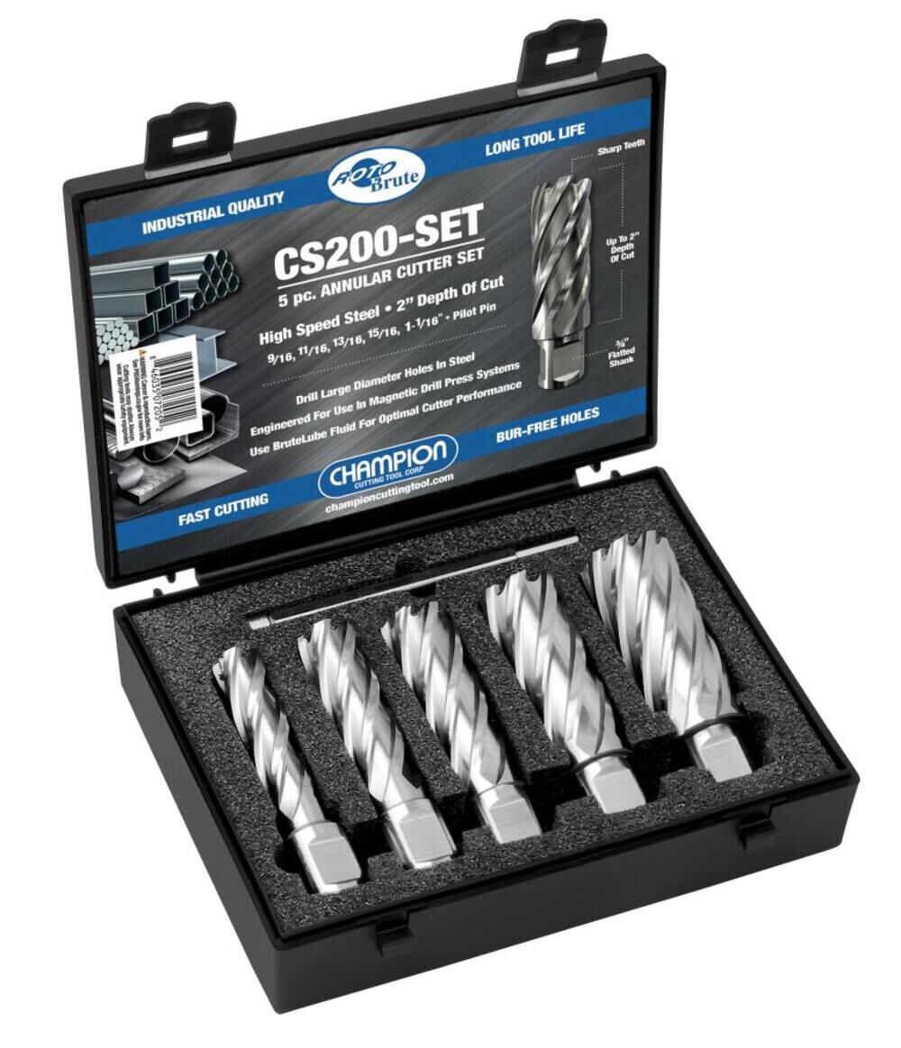 Champion Cutting Tool Annular Cutter Set CS200-SET - Acme Tools