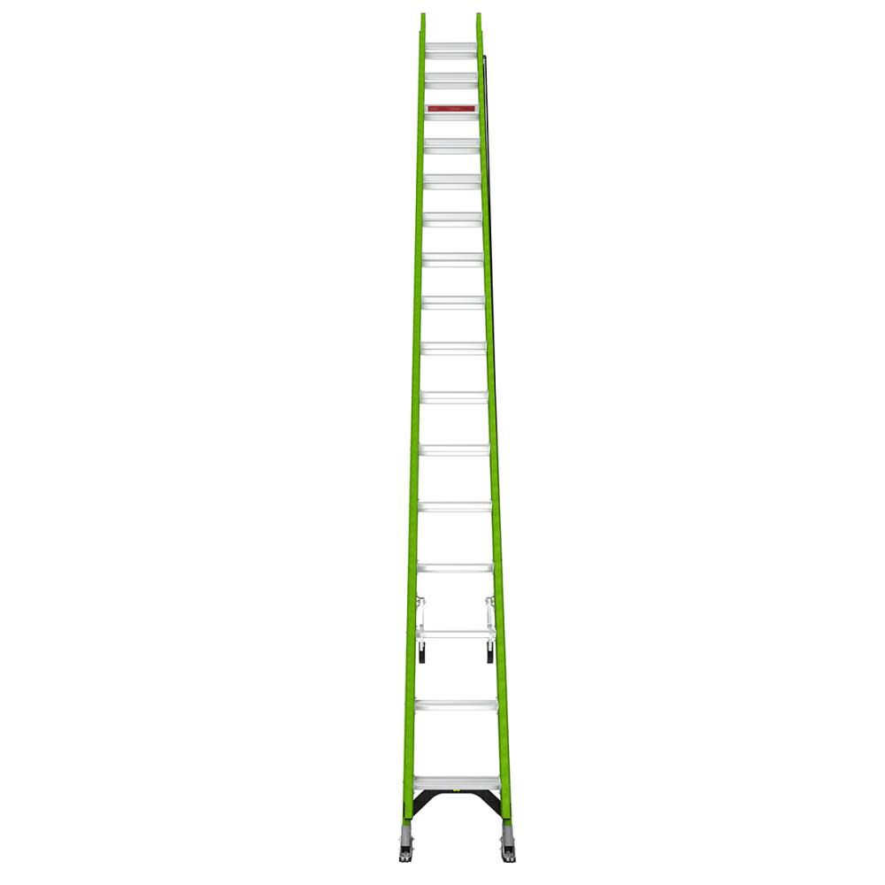 Little Giant Safety HyperLite 32 ft Type IA Fiberglass Extension Ladder ...