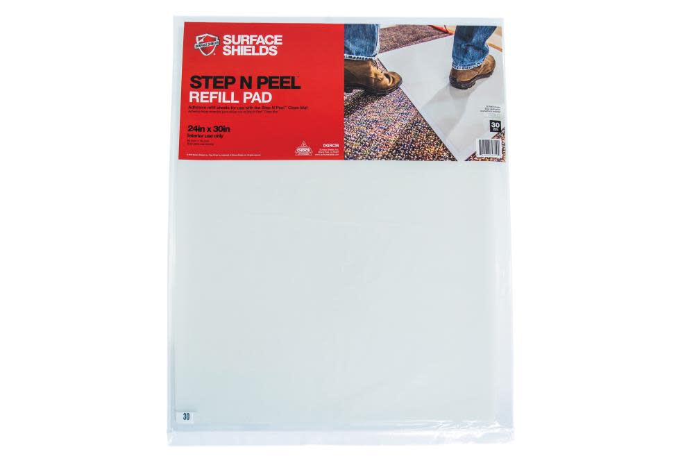 Surface Shield Step n Peel Clean Mat Refill 24 In. x 30 In. 4 pack 30 ...