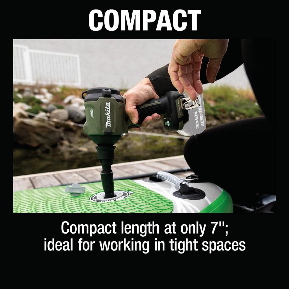 Makita Outdoor Adventure 18V LXT Brushless Cordless High Speed Blower ...