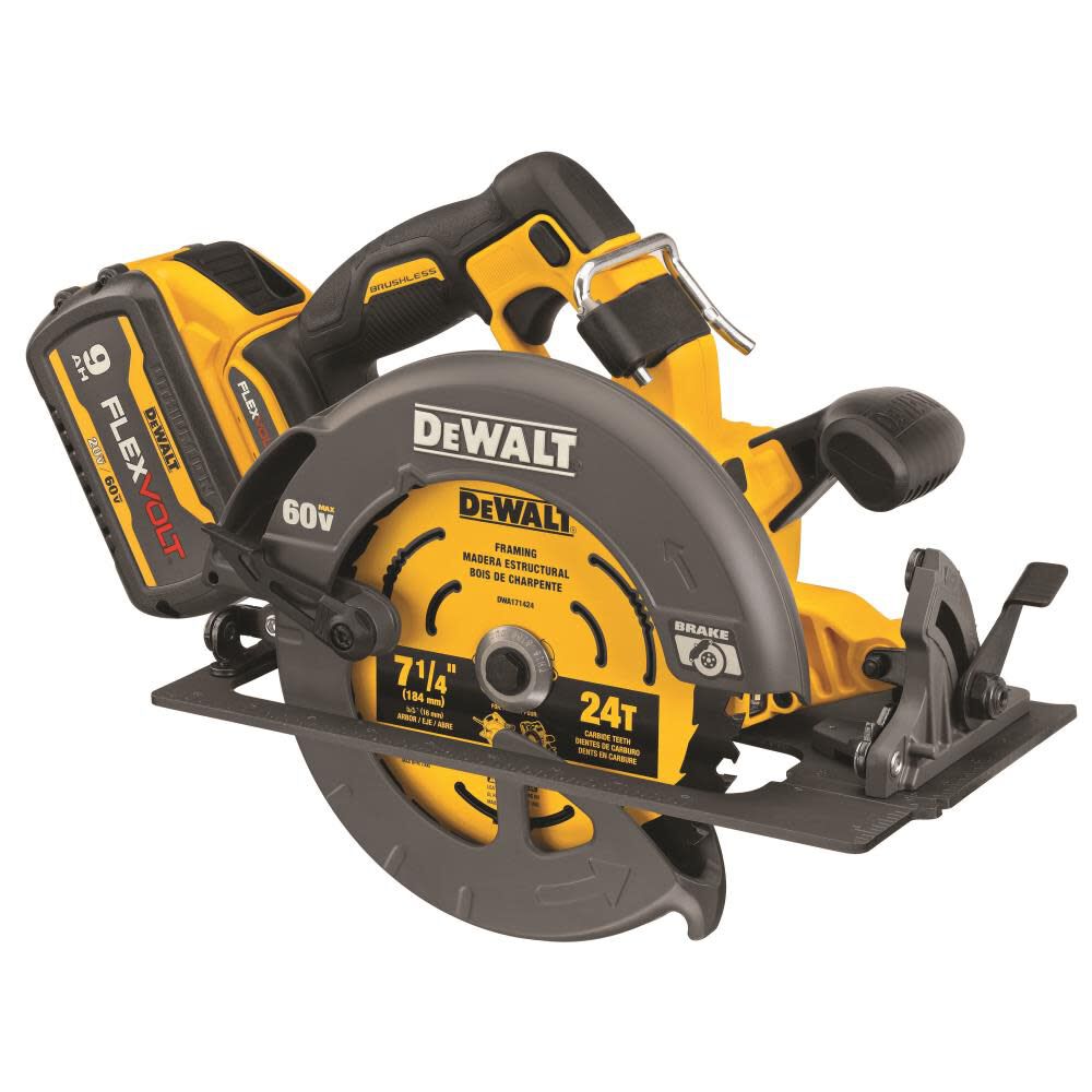DEWALT FLEXVOLT 60V MAX 7-1/4in Circular Saw Kit with Brake Brushless ...