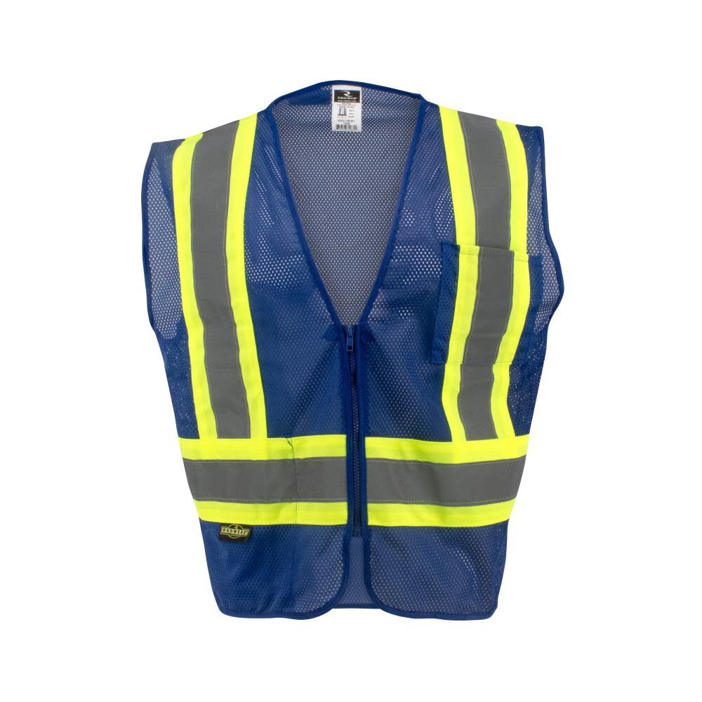 Radians SV22-1 Economy Type O Class 1 Two Tone Safety Vest, Blue ...