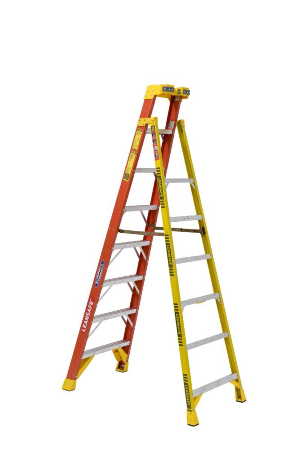 Werner 8Ft LEANSAFE Type IA Fiberglass Leaning Ladder L6208 from Werner ...