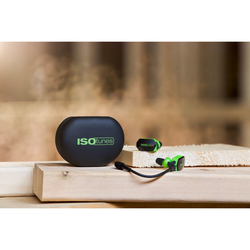 ISOtunes Ultracomm Aware True Wireless Bluetooth Earbuds Black & Hi-Vis ...