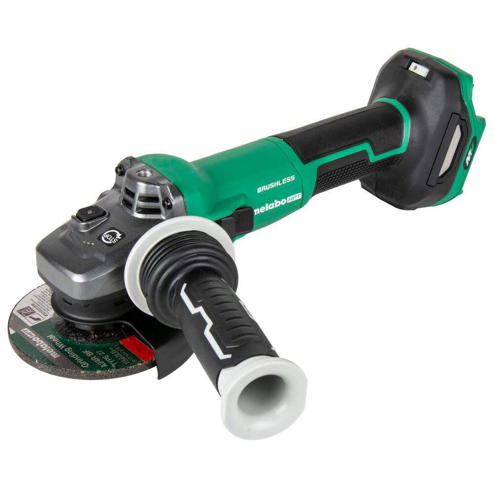 Metabo HPT 36V MultiVolt 4-1/2" Disc Angle Grinder, Slide Switch (Bare ...