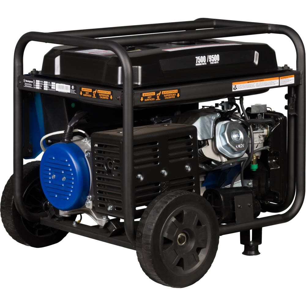 Westinghouse Outdoor Power 7500-Watt Portable Gas Powered Generator ...