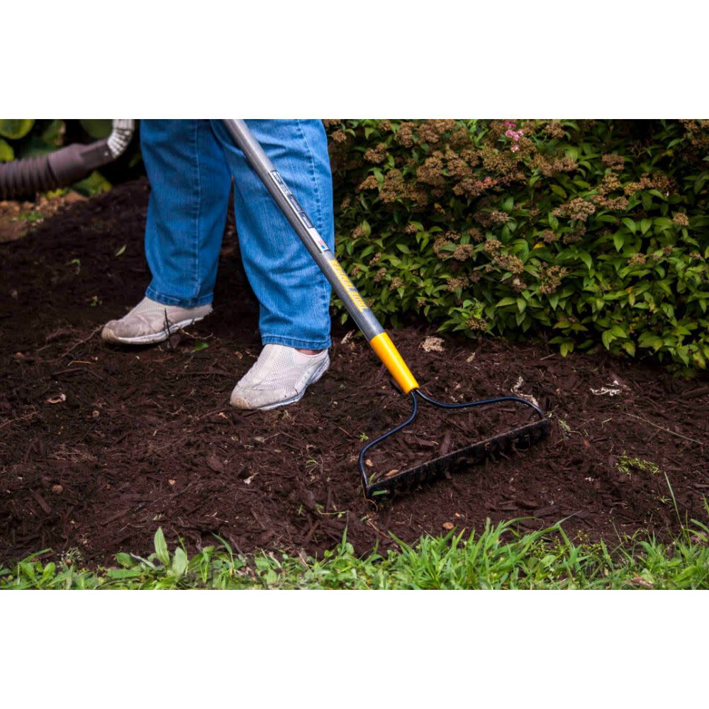 True Temper 16-Tine Welded Bow Rake With Wood Handle 2811600 - Acme Tools