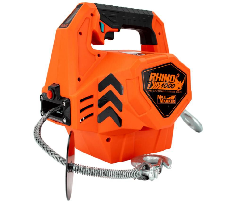 Mile Marker RHINO PULL 1000 Portable Electric Winch 71-1000 from Mile ...