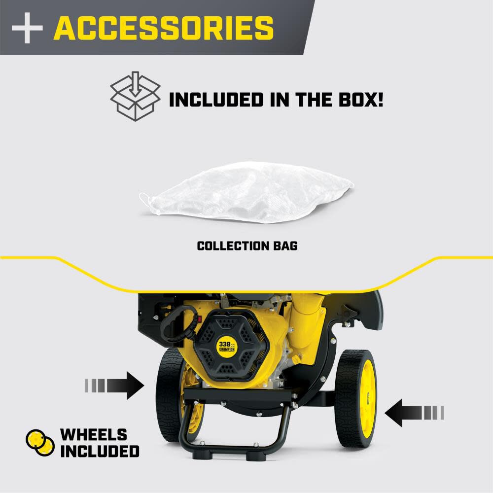 Champion Power Equipment 3in Portable Chipper-Shredder with Collection ...